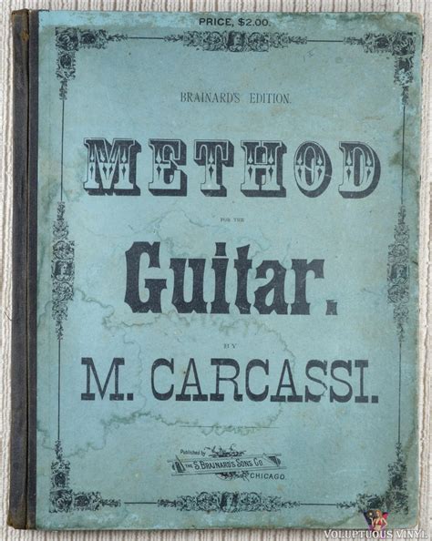 M Carcassis Method For The Guitar Brainards Edition 1868 Hardcov