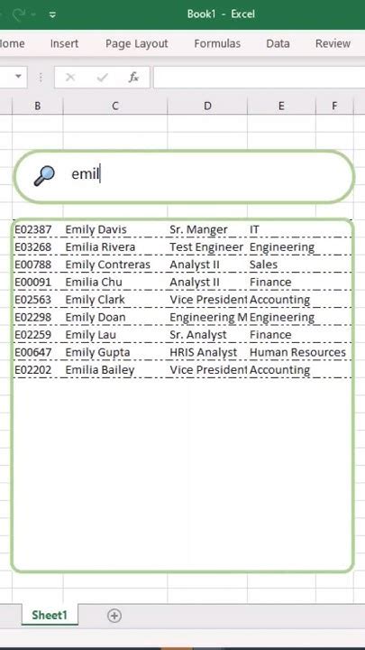 Excel Search Box Tutorial Using Isnumber And Filter Function Youtube