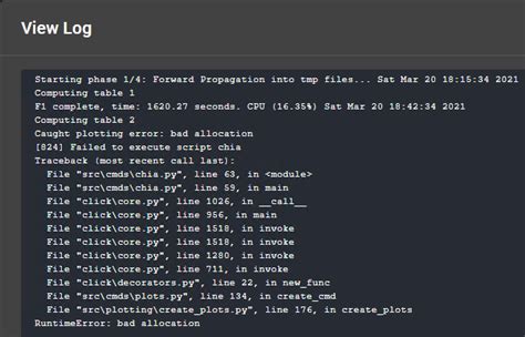 Runtimeerror Bad Allocation When Setting Up A Plot Bug · Issue