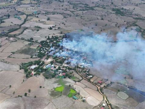 ပေါက်မြို့နယ်၊ ပေခုနစ်ပင်ရွာကို စစ်တပ်က စစ်ကြောင်းထိုးဝင်ရောက်ပြီး နေအိမ်များကို မီးရှို့ဖျက