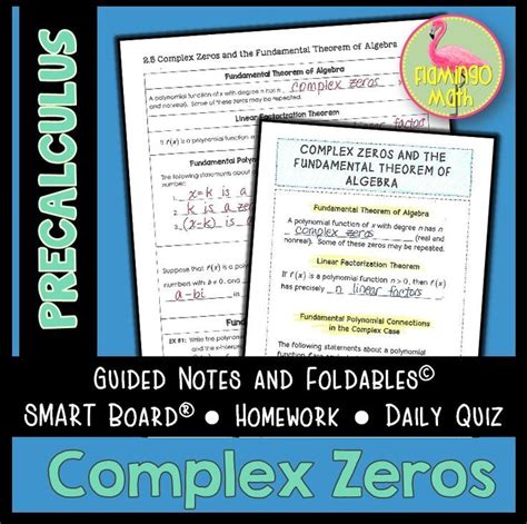 Complex Zeros Of Polynomials Unit 2 Precalculus
