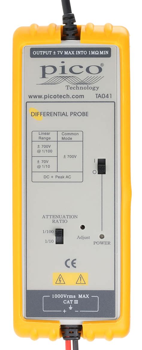 TA041 Pico Technology Pico Technology TA Series TA041 Oscilloscope Probe Differential Type