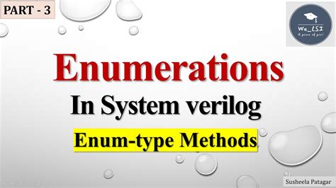 Enumerationenum In System Verilog Part 3 Enum Type Methods