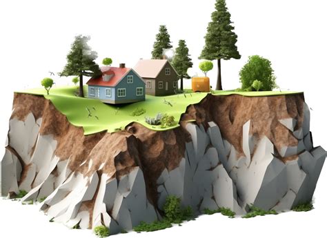 Landslide Png With Ai Generated 33647325 Png