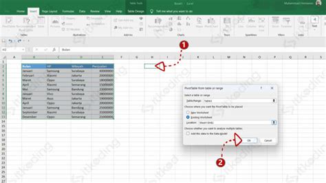 Pengertian Fungsi And Cara Membuat Pivot Table Di Excel