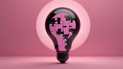 Lightbulb With Puzzle Pieces Stock Illustration Illustration Of Suitable Pieces 381502651