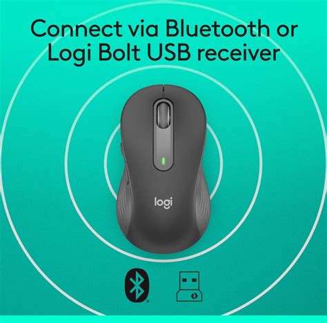 Logitech Signature M650 Wireless Mouse Bluetooth Usb Connectivity Up To 2000 Dpi Resolution