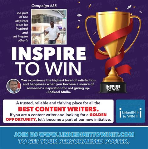 Mohammed Riyaz On Linkedin A Campaign By Linkedin It To Win It Credit To All Organisers Looking