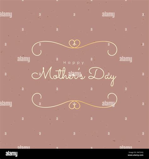 Floral Elegant Mothers Day Card Vector Stock Vector Image And Art Alamy