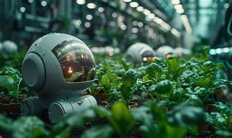 Collaborative Robotics In Agriculture Technology Premium Ai Generated Image