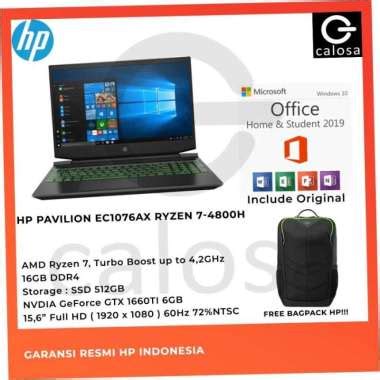 Jual Laptop Hp Pavilion Gaming Rayzen Original Murah Harga Diskon Mei Blibli