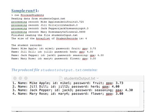 Solved Java Problem Description StudentsInput Txt File Chegg