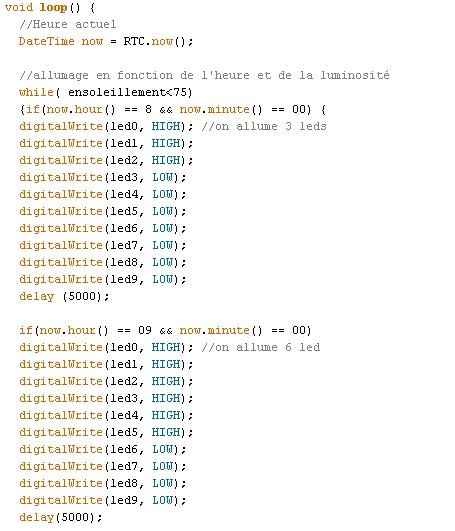 Projet éclairage Français Arduino Forum
