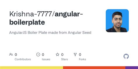 Github Krishna 7777angular Seed Tst Seed Project For Angular Apps