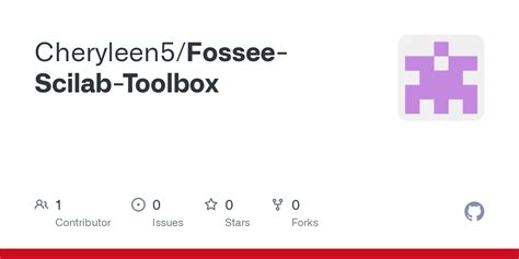 Github Cheryleen5fossee Scilab Toolbox