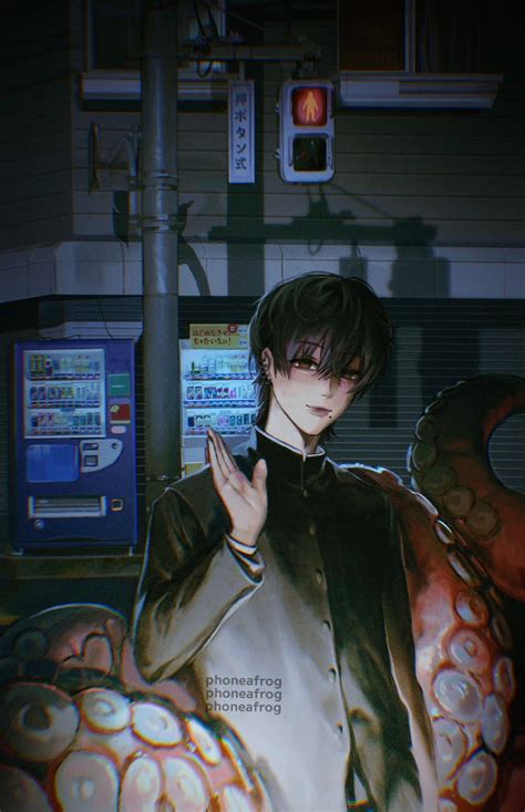 Yoshida Hirofumi And Octopus Devil Chainsaw Man Drawn By Phoneafrog Danbooru