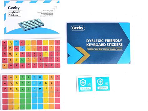 Dyslexic Friendly Keyboard Stickers Color Coded Nepal Ubuy