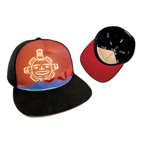 Native Northwest Chilkat Sun Snap Back Hat Wanuskewin T Shop