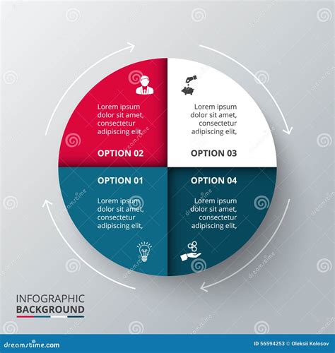 Vector Circle Element For Infographic Stock Vector Illustration Of Layout Diagram 56594253
