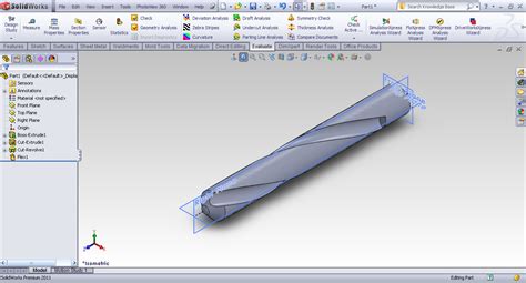 How To Model Two Flute Twist Drill In Solidworks Grabcad Tutorials
