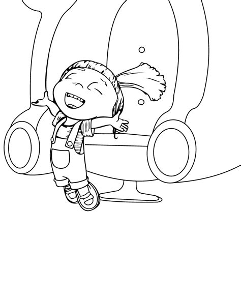 Despicable Me 2 Agnes Coloring Pages 2025