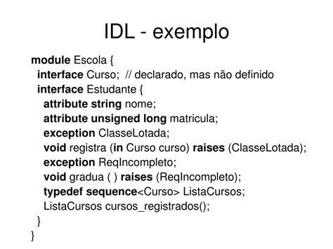 Ppt Idl Interface Definition Language Powerpoint Presentation Free
