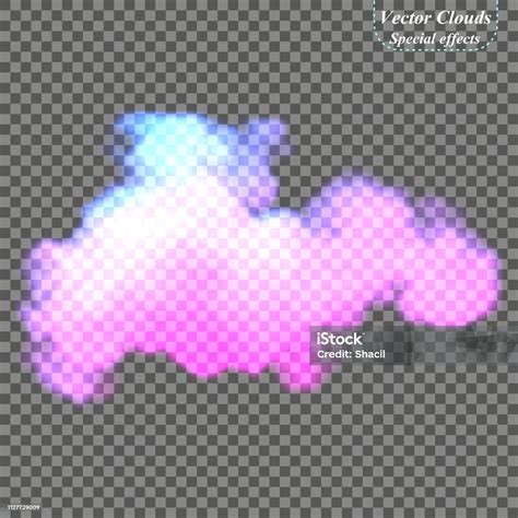 투명 특수 효과는 안개 또는 연기와 함께 눈에 띈다 흰색 구름 벡터 안개 또는 스모그 가루로 빻은에 대한 스톡 벡터 아트 및