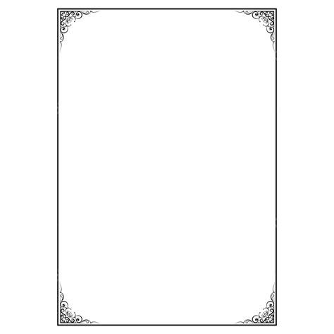 Borders For A4 Size Paper