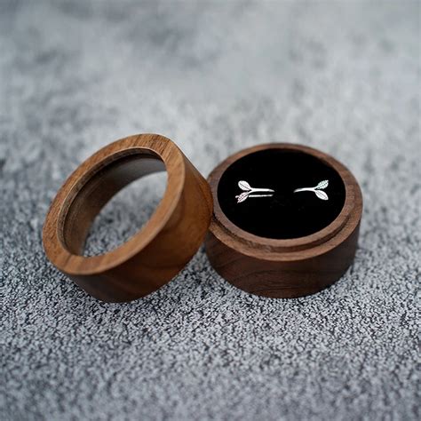 Y163 Custom Wholesale Wooden Wedding Box Jewelry Rings Necklaces