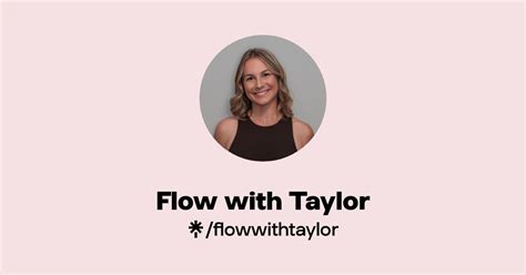 Flow With Taylor Instagram Linktree