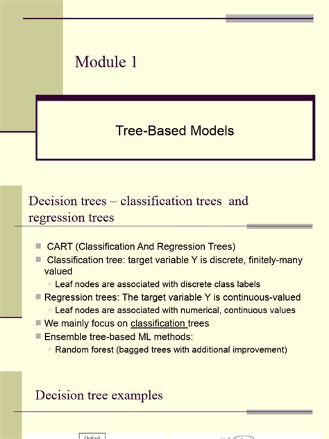 M01 Tree Based Methods Pdf Probability Theory Statistical Analysis