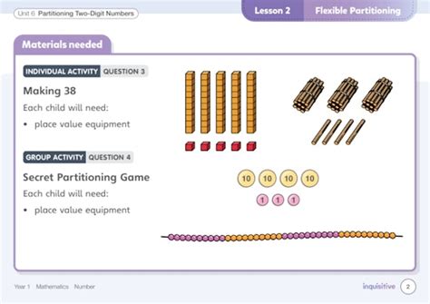 Flexible Partitioning Lesson Maths Au