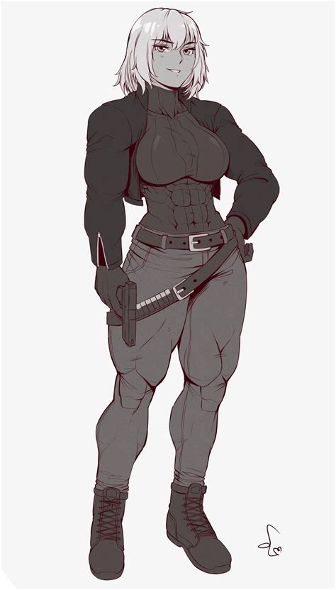 Goth Muscle Gf By Musctonk Rmusclegirlart