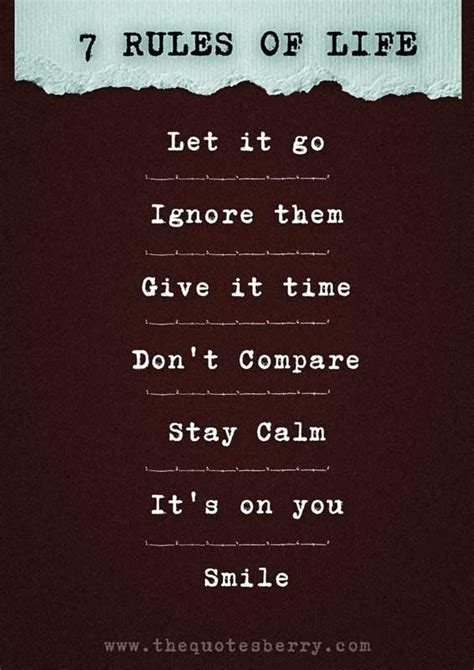 7 Rules Of Life Quotes Posters Thatll Inspire You