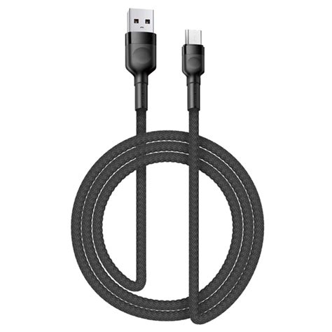MICRO USB 5A ความงามรอยสก USB สายชารจความยาวสายเคเบล 1M สดำ