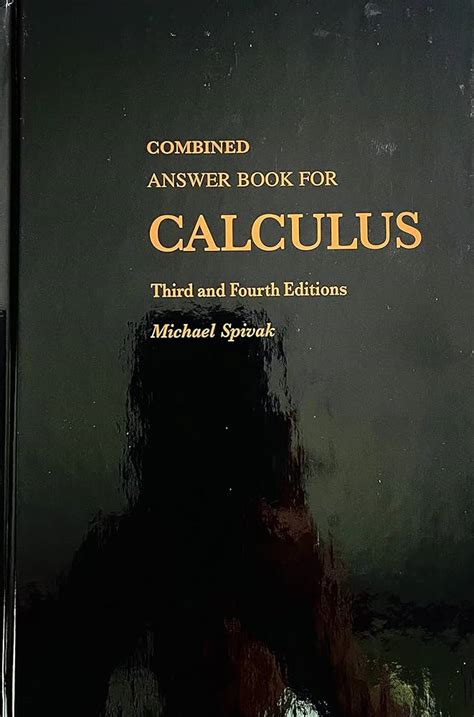 Combined Answer Book For Calculus Third And Fourth Editions Worksheets Library