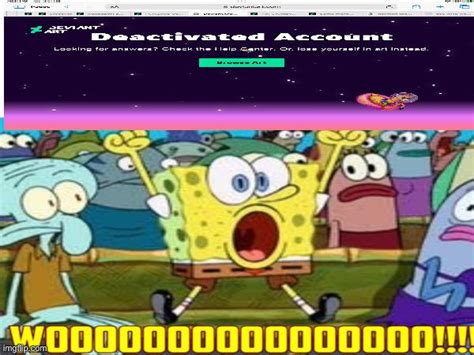 Spongebob Cheering At Mikkaelaraya2012 Banned By Fgh2008 On Deviantart