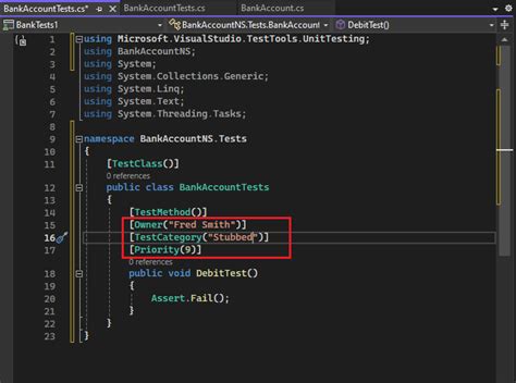 Create Unit Test Method Stubs Visual Studio Windows Microsoft Learn