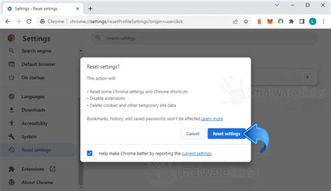How To Reset Google Chrome MalwareFixes