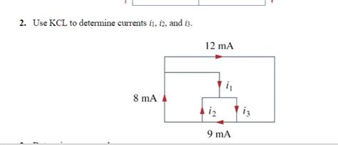 Solved Use KCL To Determine Currents Ii I And Is Chegg Com