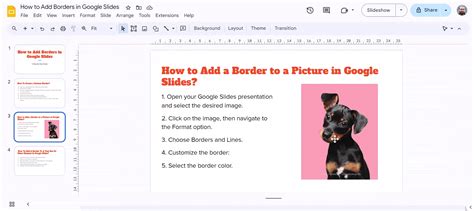 How To Add A Border In Google Slides A Step By Step Guide