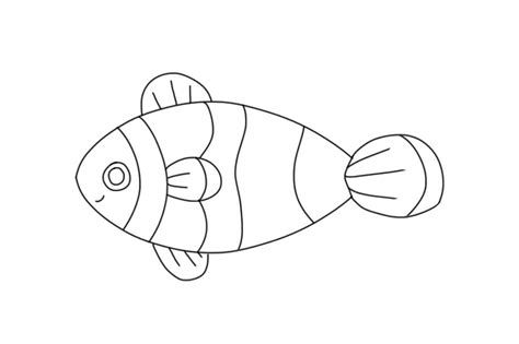 니모 물고기 크라운피쉬 손그림 일러스트 그리기 네이버 블로그