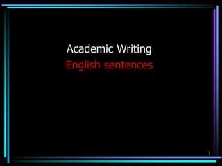 Sentence Pattern Ppt
