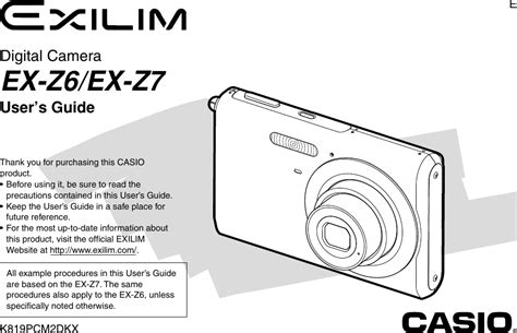 Casio Ex Z Users Guide Z Ex Z