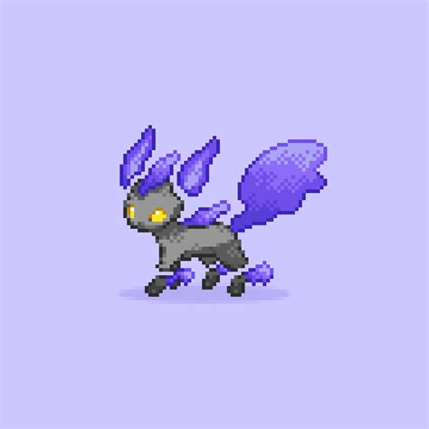 Ghost Type Eeveelution Pixel Art [oc] R Pixelart