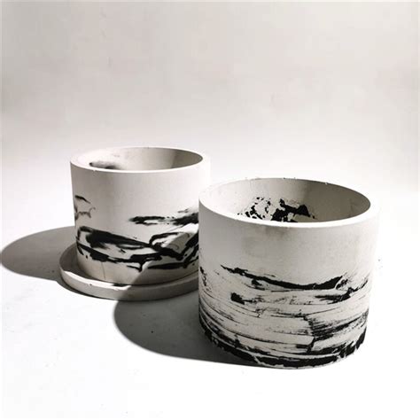 대형 6 인치 원형 콘크리트 꽃 냄비 실리콘 금형 즙이 많은 재배자 금형 Diy 액세서리 공구 And 장비