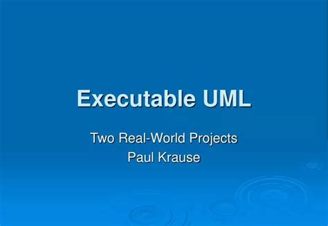 Ppt Executable Uml Powerpoint Presentation Free Download Id4753494