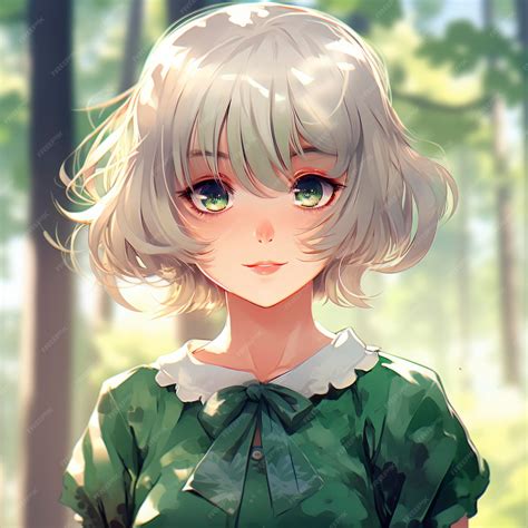 Premium Photo Cute Anime Girl Digital Art Style