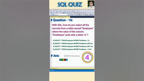 Sql Quiz 16 Sql Mysql Interviewquery Coding Interviewquestion