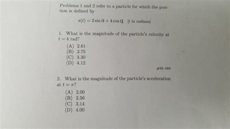 solved problems 1 and 2 refer to a particle for which the